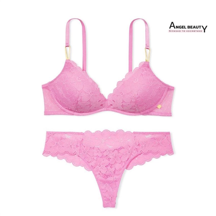 Комплект Victoria's Secret Sexy Wireless Push-Up Bra Lilac Chiffon ...